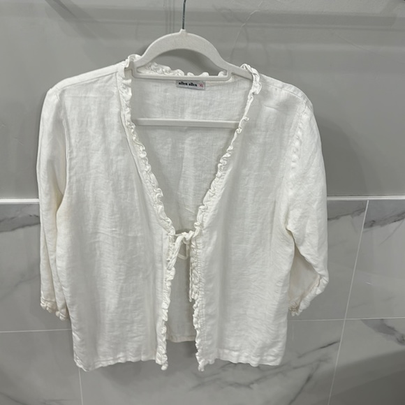 Allen Allen | Jackets & Coats | Allen Allen Linen Jacket | Poshmark